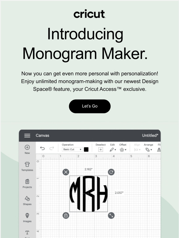 Cricut: Introducing Monogram Maker for Design Space | Milled