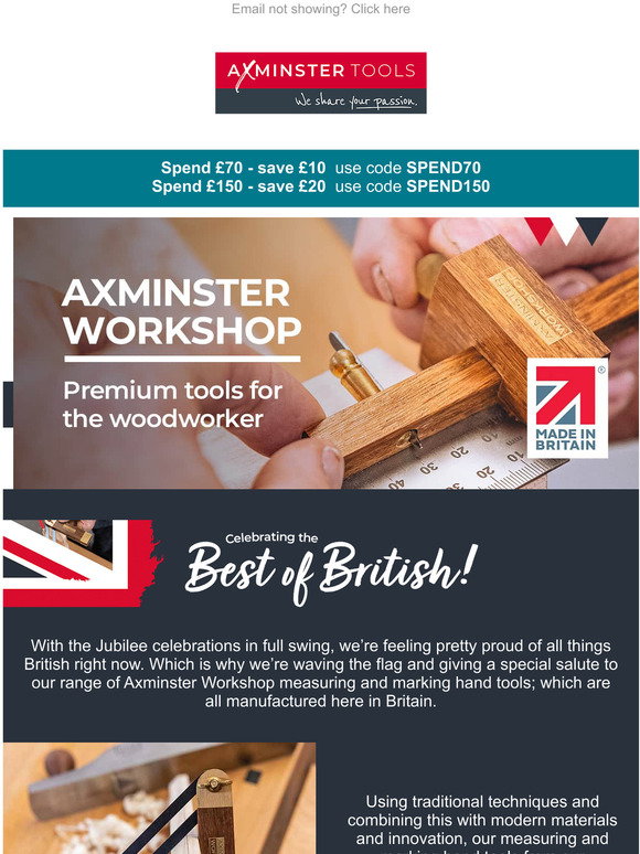 Axminster Tools: Celebrating British made tools | Milled