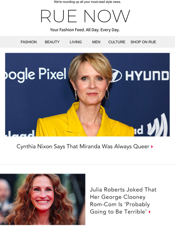 Rue La La: Cynthia Nixon Sheds New Light on Mirandas Love Life Were ...
