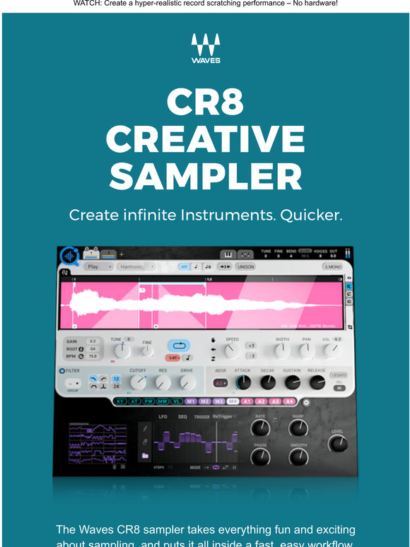 Waves Audio: CR8 Creative Sampler Only $19.99 | Milled