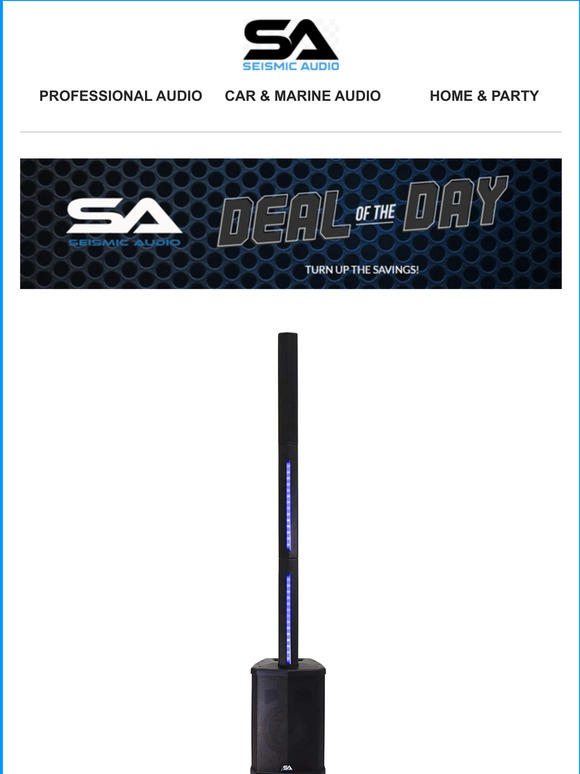 Seismic Audio: Weekend Sale on Column Array PA Systems & Powered PA ...