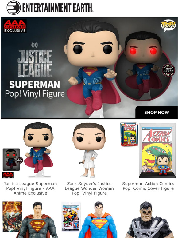 Entertainment Earth: AAA Anime Exclusive Justice League Superman Pop ...