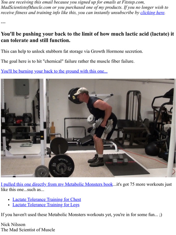 FitStep: Unlock stubborn fat with Lactate Tolerance Training for back ...