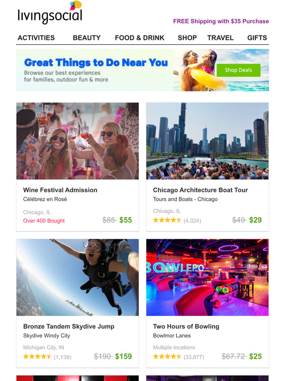 LivingSocial: Good stuff inside: Fun Activities To Do with Your Faves ...