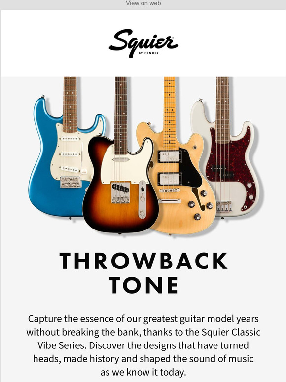 Fender Play: Squier Classic Vibe | Designs by the Decade | Milled