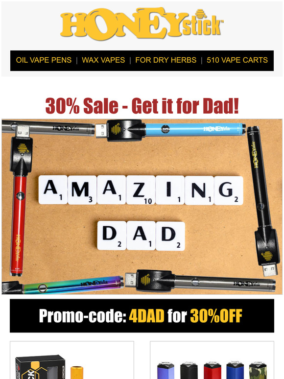 HoneyStick: HoneyStick Vape -The Perfect Father's Day Gift! | Milled
