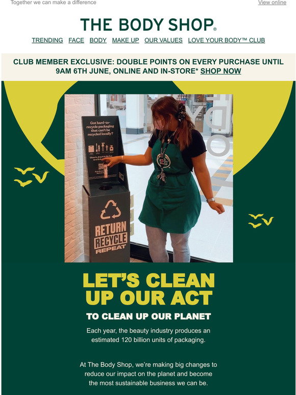 The Body Shop: Its World Environment Day lets clean up our act | Milled