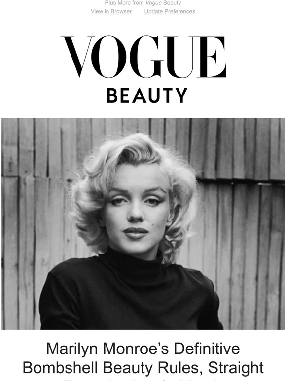 Vogue: Marilyn Monroes Definitive Bombshell Beauty Rules | Milled