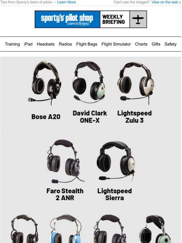 Sporty's: Find The Perfect Aviation Headset | Milled