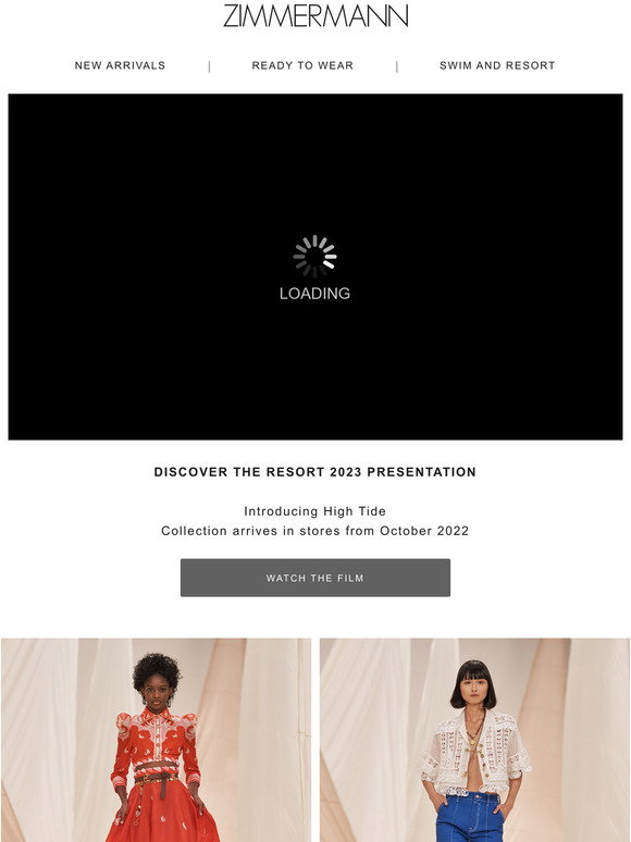 Zimmermann: First Look: Watch our Resort 2023 presentation, High Tide ...