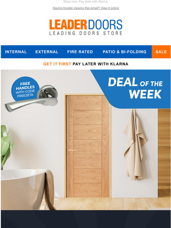 Leader Stores: WEEKLY DEAL | Fully Finished Oak Pedrena 7P door from ...