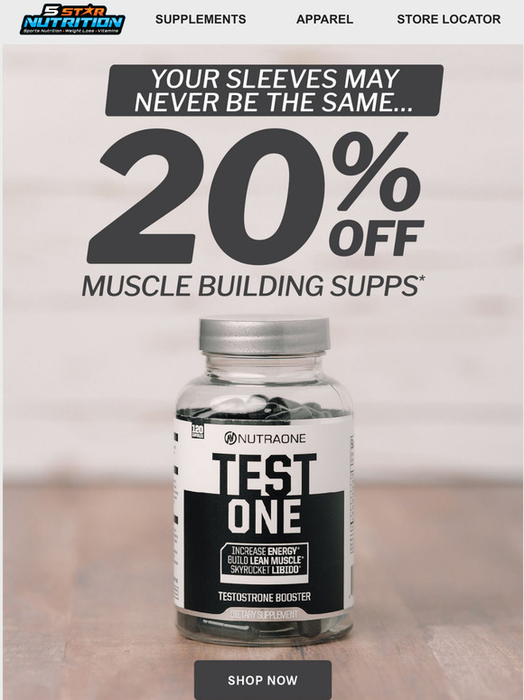 5 Star Nutrition: Strong Savings for Stronger Muscles | Milled