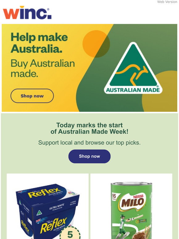 Winc: Buy Australian Made this Australian Made Week. | Milled