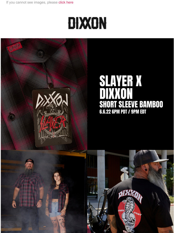 Dixxon Flannel Co.: SLAYER X DIXXON | Milled