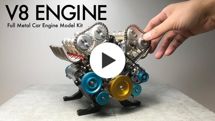 Enginediy: How To Build V8 Engine By Yourself | Milled