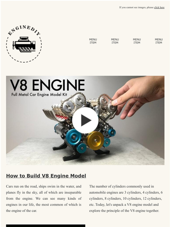 Enginediy: How To Build V8 Engine By Yourself | Milled