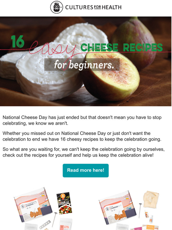 Cultures for Health: Missed Out On National Cheese Day? | Milled