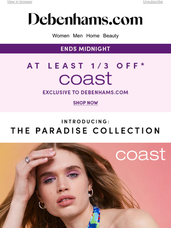 Debenhams: Fashion Favourites: The Paradise Collection with Coast | Milled