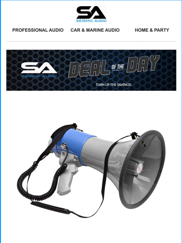 Seismic Audio: Megaphone Monday! Huge Deals on Pro Grade Megaphones ...