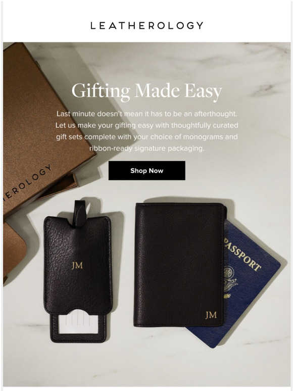 Leatherology: Monogrammed Gift Sets Make Gifting Easy | Milled