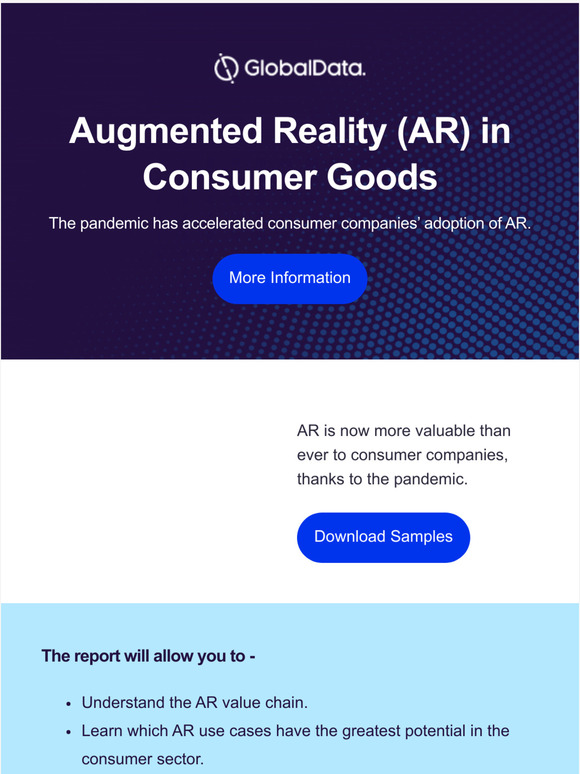 GlobalData: Augmented Reality (AR) in Consumer Goods - Thematic ...