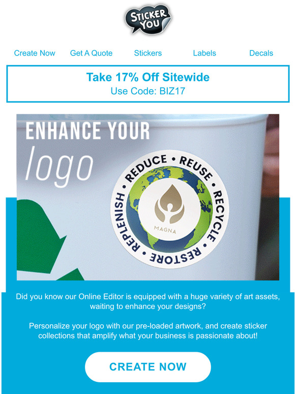 StickerYou: Enhance Your Logo With Our Artwork -> | Milled