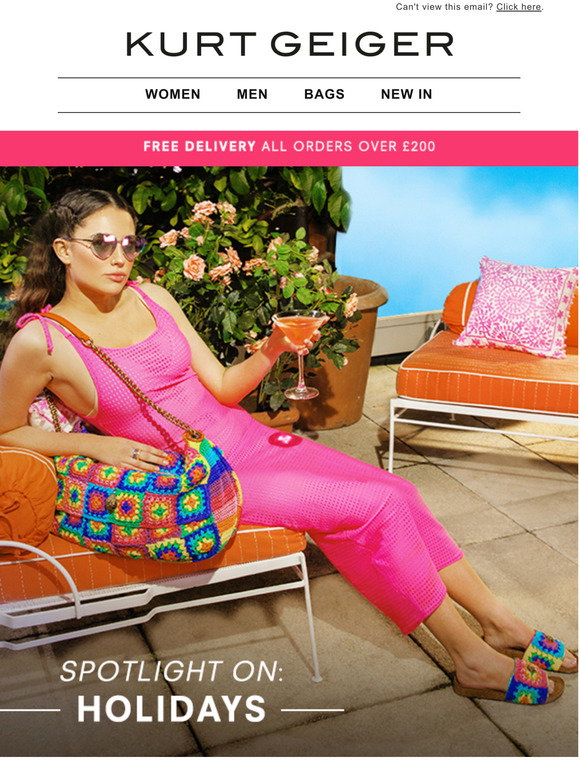 Kurt Geiger: Spotlight On: Holidays | Milled