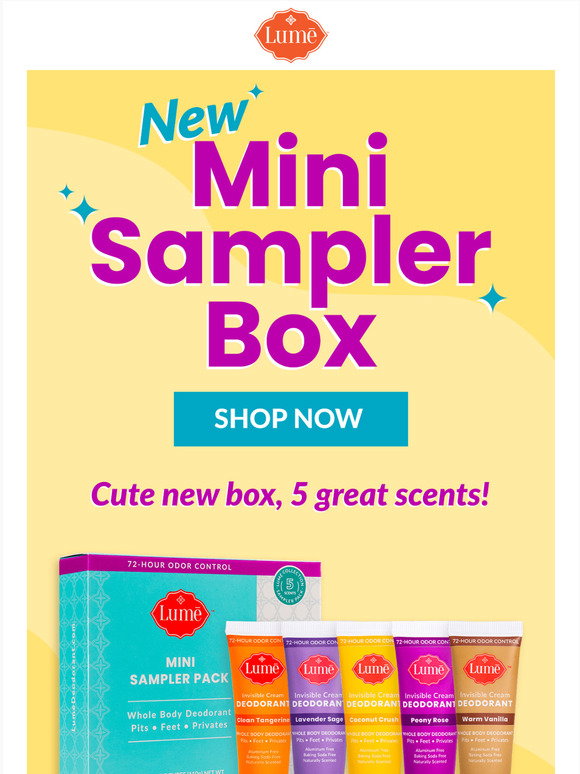 Lume: New! Mini Sampler Box | Milled