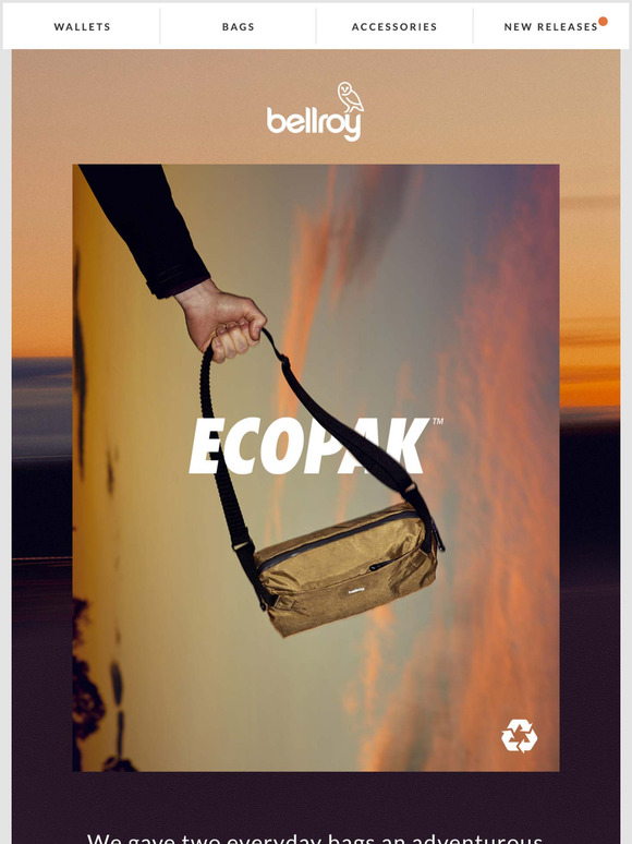 Bellroy: Introducing ECOPAK. | Milled