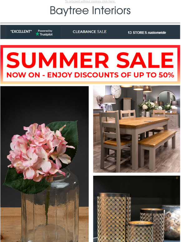 Baytree Interiors: Our Summer Sale is now on. | Milled