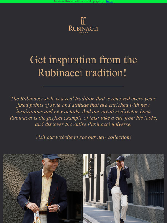 Mariano Rubinacci: Get inspiration from the Rubinacci tradition: new ...