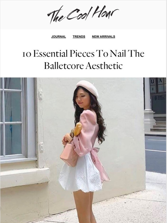 The Cool Hour: 10 Essential Pieces To Nail The Balletcore Aesthetic ...