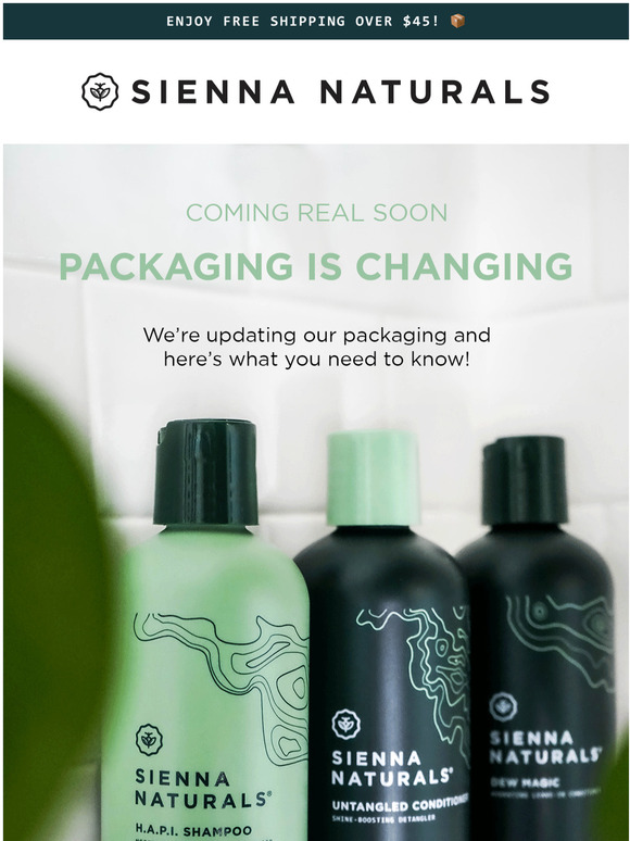 Sienna Naturals: First Look at the New Sienna Naturals Packaging 👀 | Milled