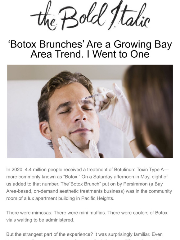 The Bold Italic: ‘Botox Brunches’ Are a Growing Bay Area Trend. I Went ...