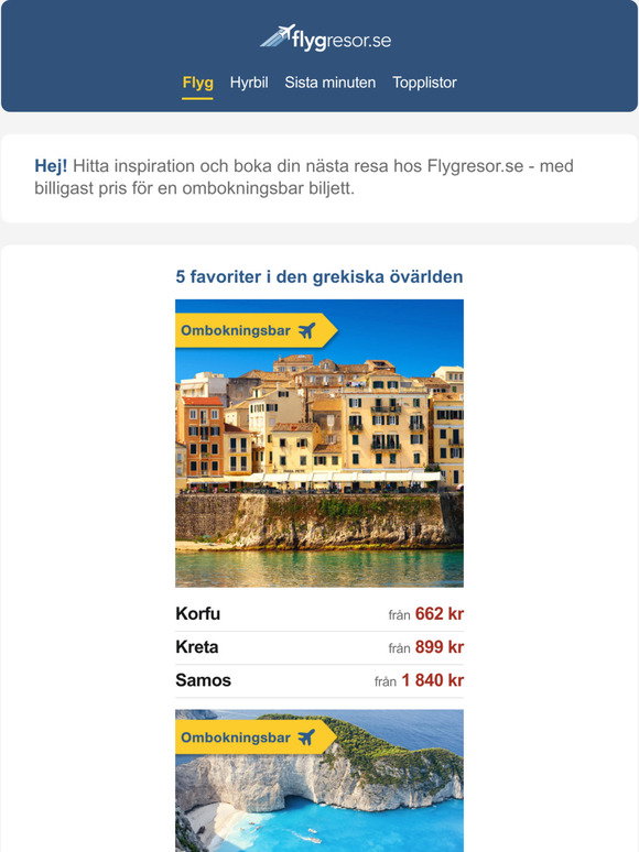Flygresor: ☀ Besök en grekisk ö i sommar | Milled