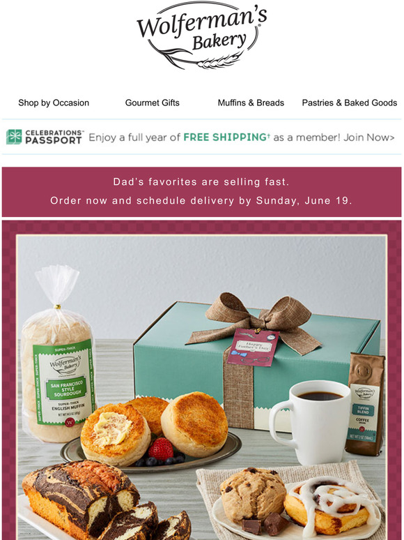 Wolferman's: Celebrate Dad with bakery boxes & towers. | Milled