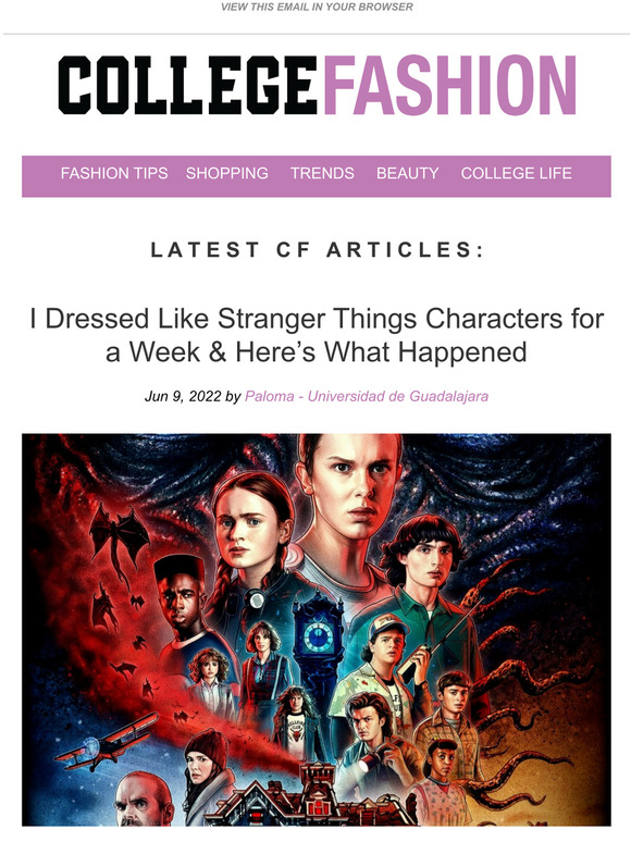 College Fashion: I Dressed Like Stranger Things Characters for a Week ...