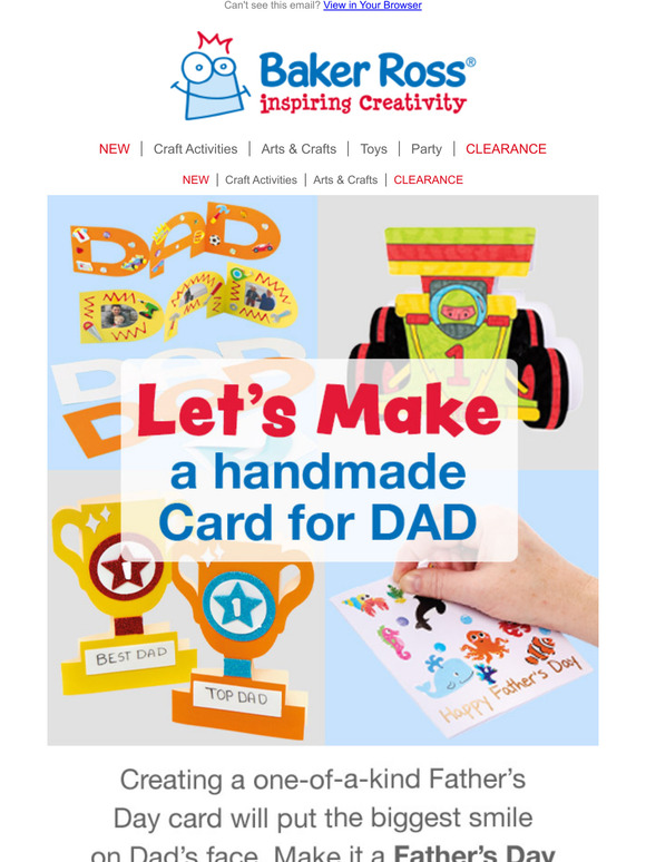 Baker Ross: Father's Day Cards Fit For A King 🤴 | Milled