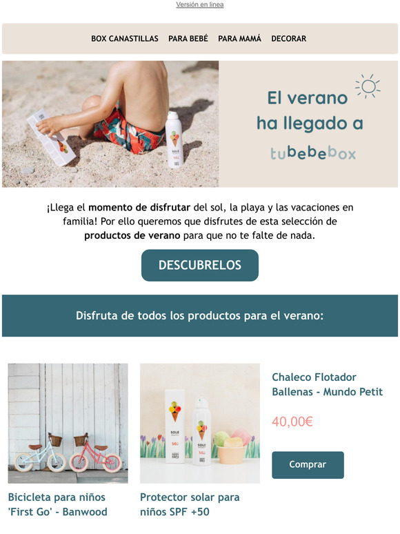 Tu Bebebox: —, ☀️🌊El verano ha llegado a Tu Bebebox 🌴⛱️ | Milled