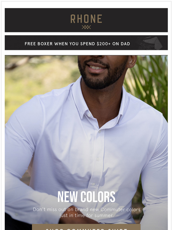 Rhone: Commuter Shirt | New Colors | Milled