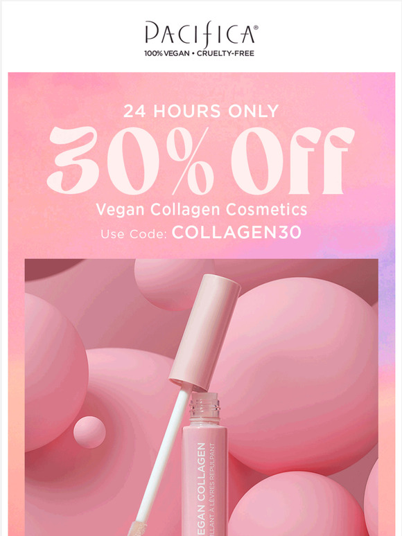 Pacifica Beauty: 30% Off Vegan Collagen Cosmetics | Milled