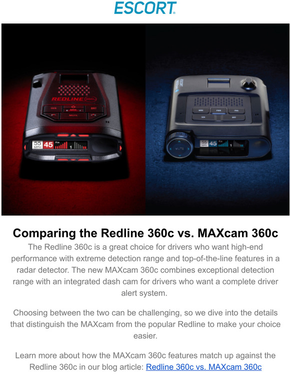 Escort: Comparing the Redline 360c vs. MAXcam 360c | Milled