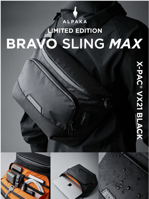 ALPAKA: RESTOCK ALERT: Limited Edition Bravo Sling Max V2 🖤 | Milled