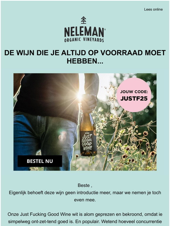 Neleman: De wijn die je altijd op voorraad moet hebben... | Milled