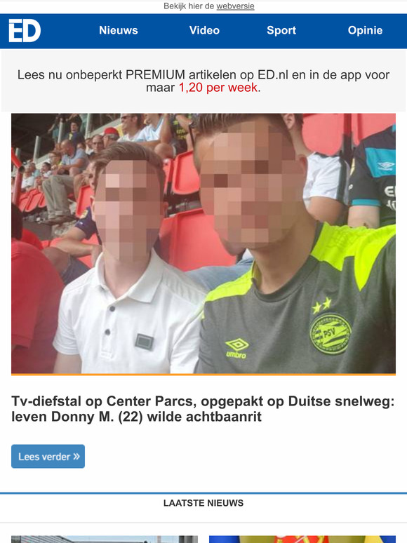 College Scorecard: Arrestatie na wedstrijd PSV, tv-diefstal op Center Parcs: leven Donny M. (22 ...
