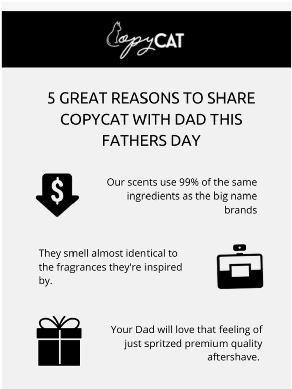 Copycat Fragrances: 5 Great Reasons To Introduce Dad To CopyCat This ...