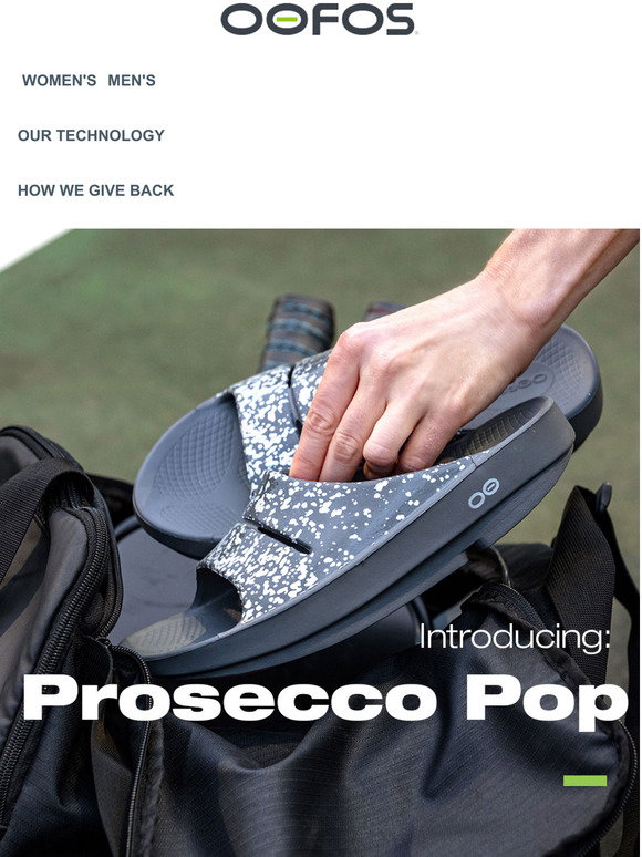 OOFOS: NEW! Prosecco Pop | Milled