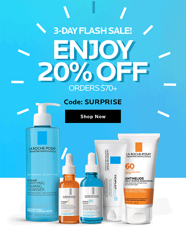 La Roche-Posay: LAST CHANCE: 20% Off Orders $70+ | Milled