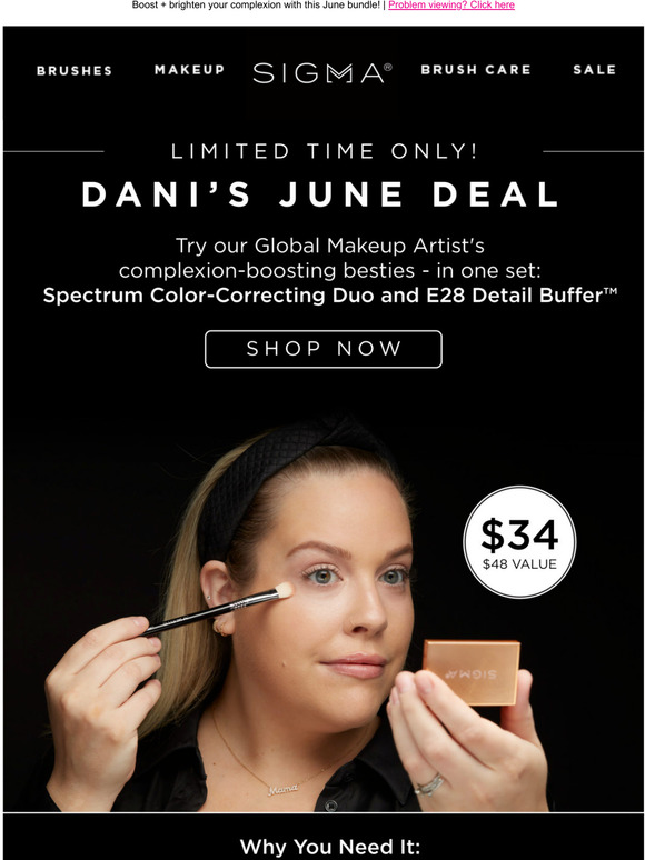 Sigma Beauty: Bye Bye Discoloration 👋 | Milled