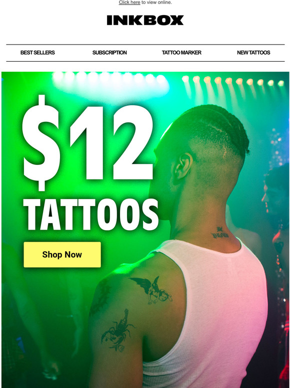 INKBOX: $12 Tattoos 💛 $12 Tattoos 💛 $12 Tattoos | Milled